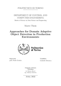 Approaches for Domain Adaptive Object Detection in Production Environments - Webthesis