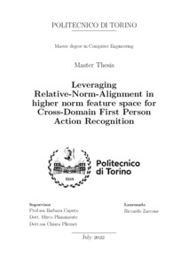 Leveraging Relative-Norm-Alignment in higher norm feature space for Cross-Domain First Person ...